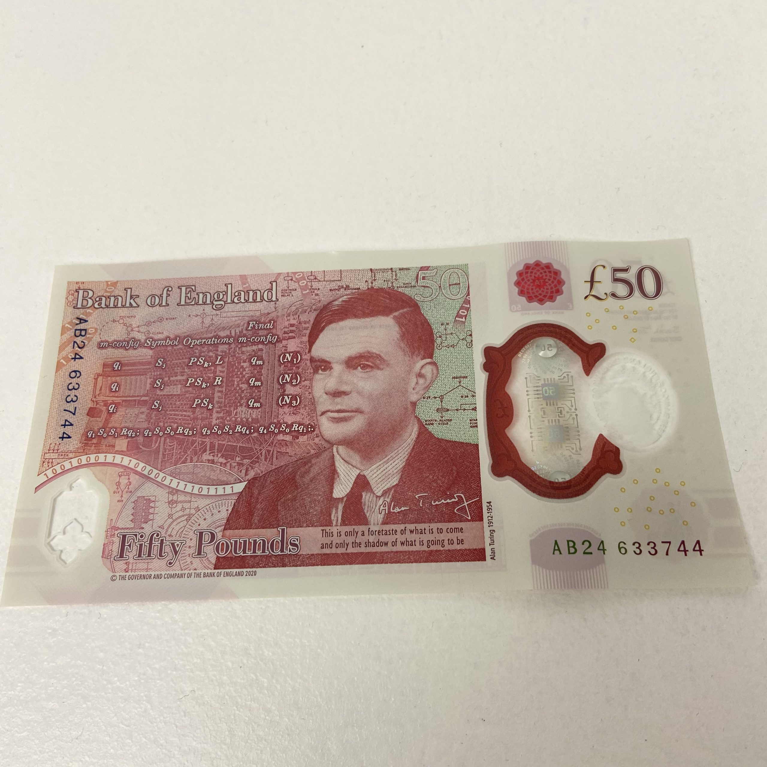 Which Alan Turing £50 notes should you be looking out for? - Change Checker