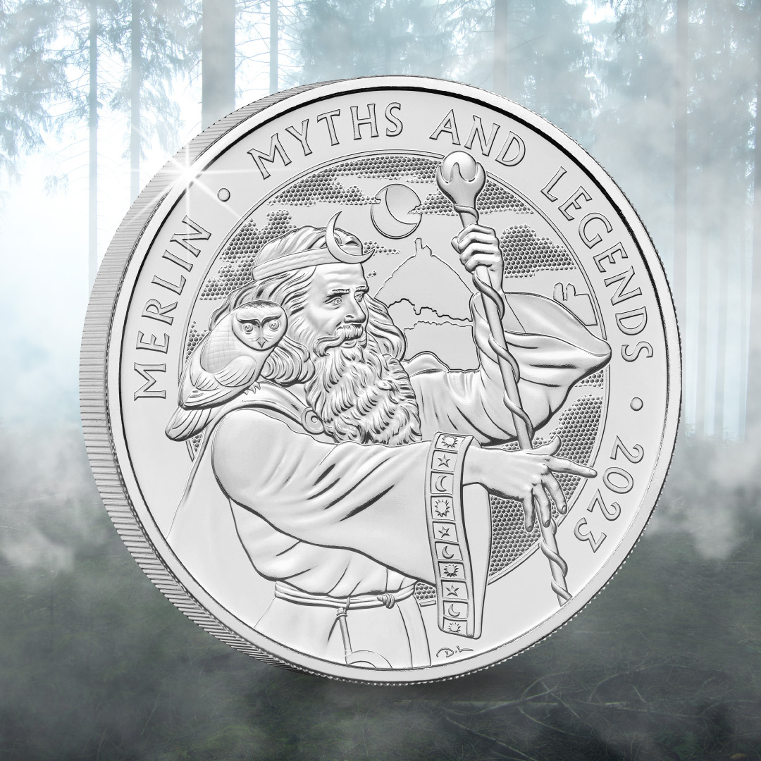 Mythical Merlin celebrated on new UK coin!